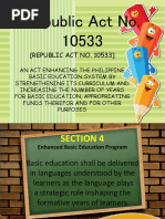 Ra 10533 K-12 Law | PDF
