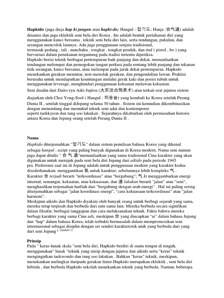 Hapkido | PDF