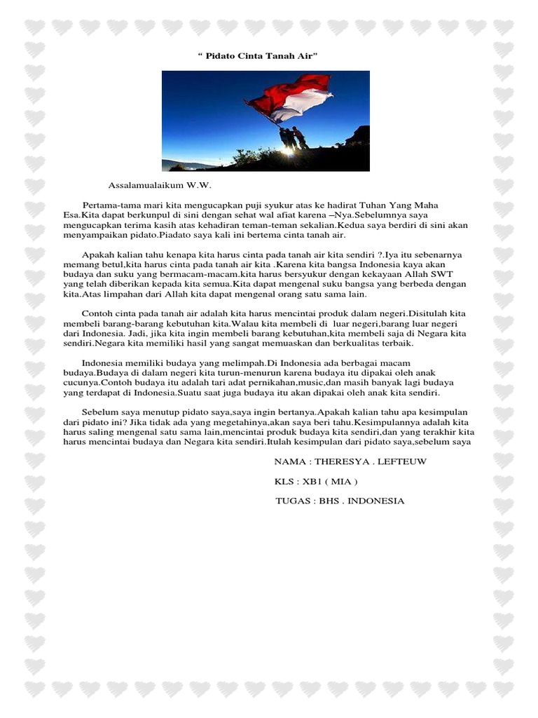 Pidato Cinta Tanah Air | PDF