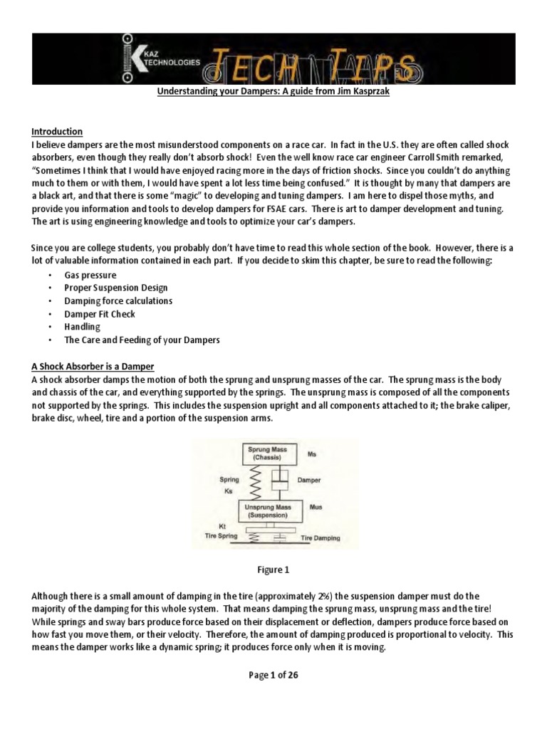 FSAE Damper Development Guide | PDF | Resonance | Vehicles