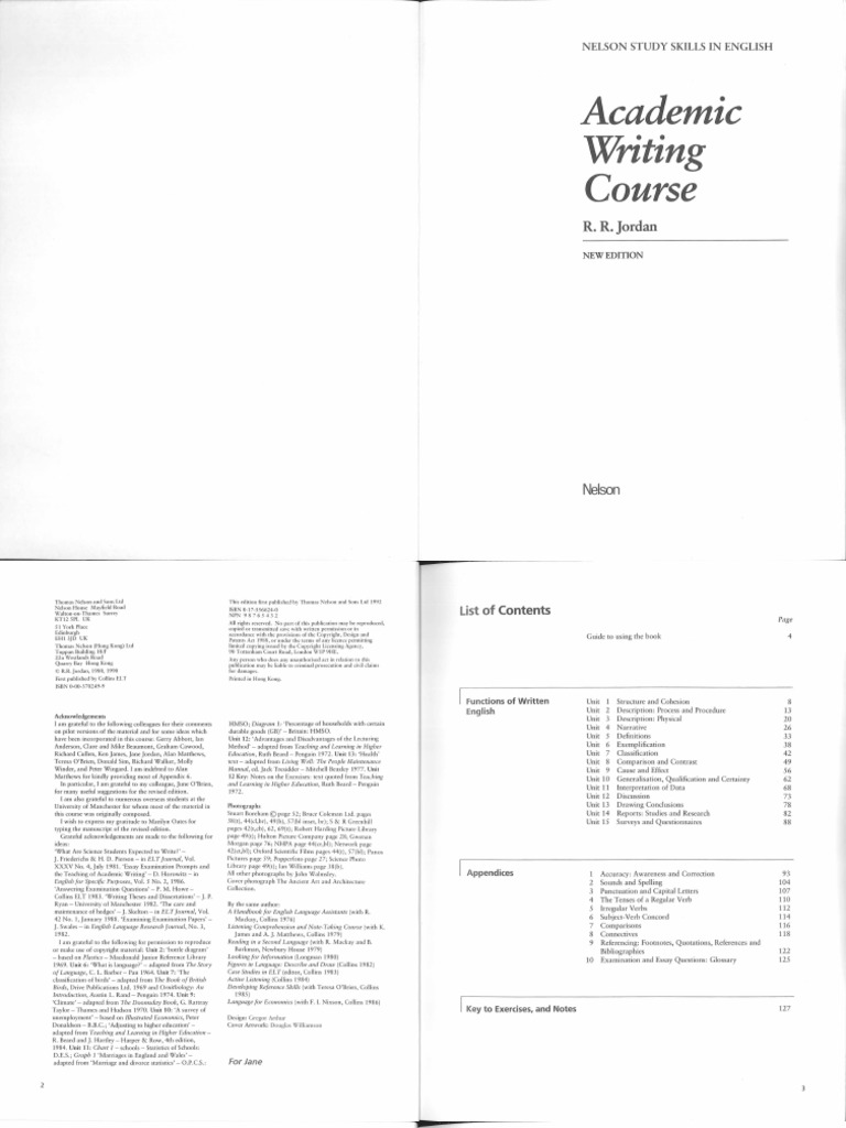 Academic Writing Course | PDF | Question | English Language