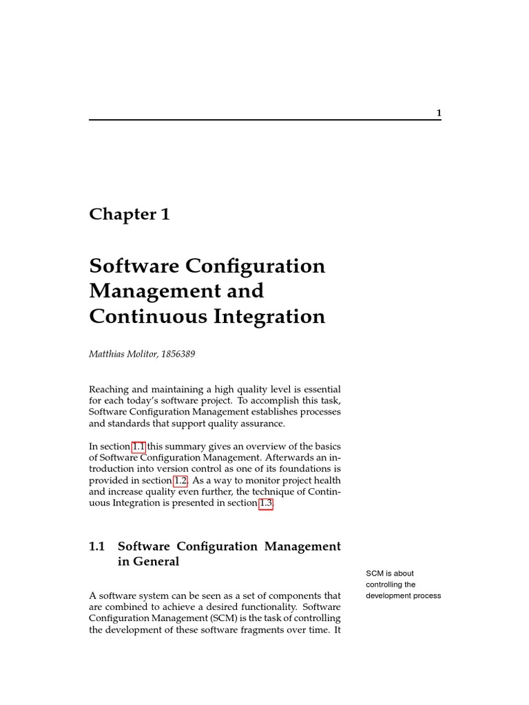 Software Configuration Management | PDF | Version Control | Systems Engineering