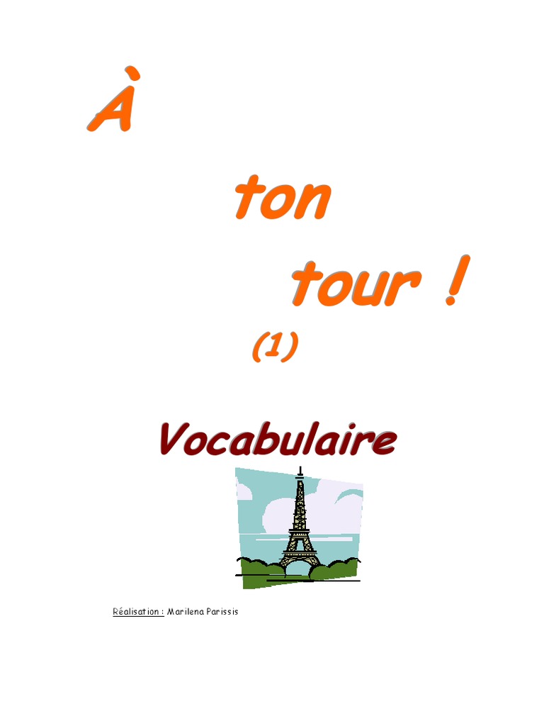 A Ton Tour 1 Lexique PDF | PDF