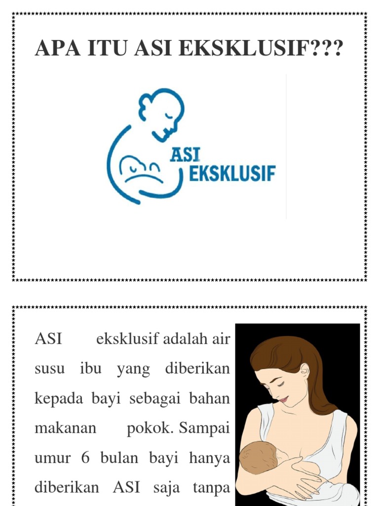 Apa Itu Asi Eksklusif | PDF