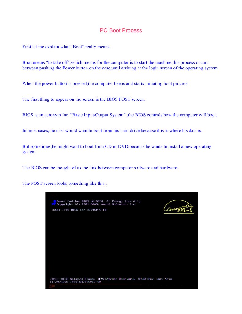 Boot | PDF | Booting | Bios