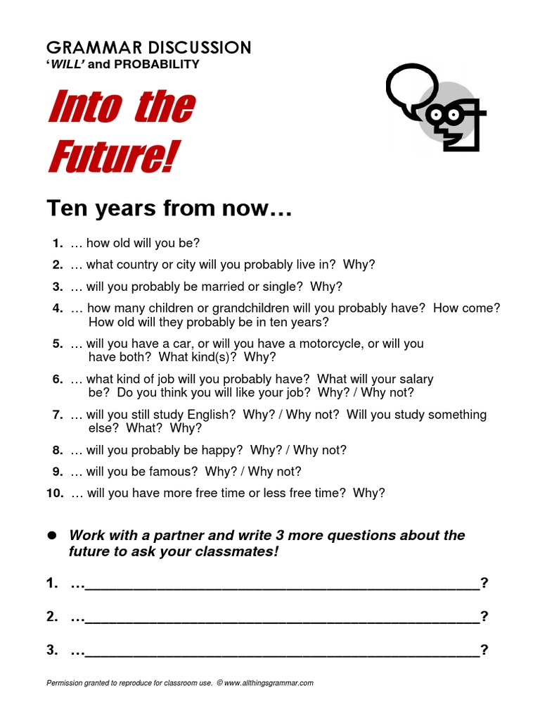 Into The Future!: Ten Years From Now | PDF