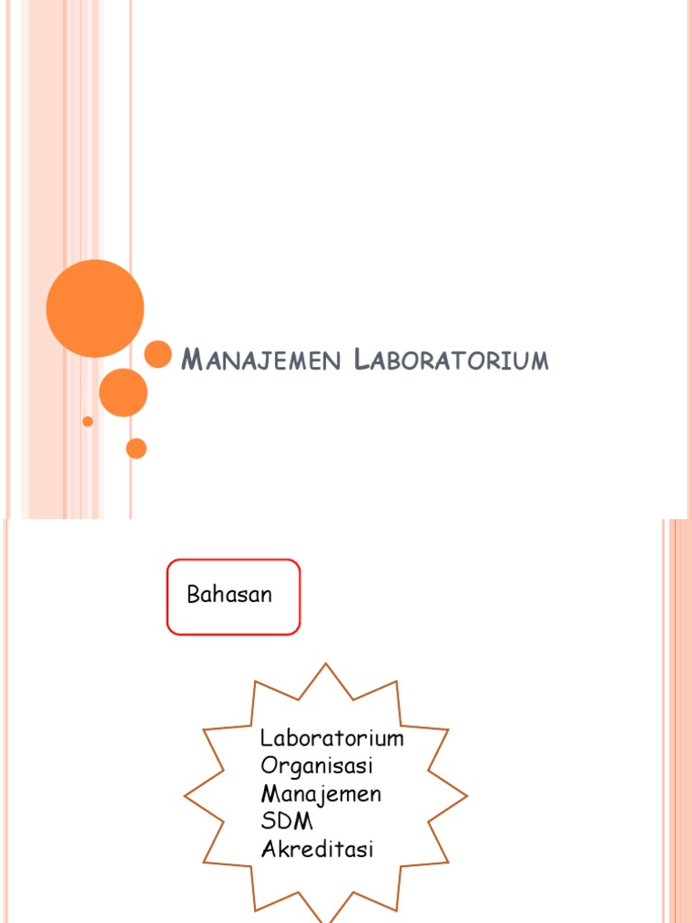 Manajemen Laboratorium | PDF