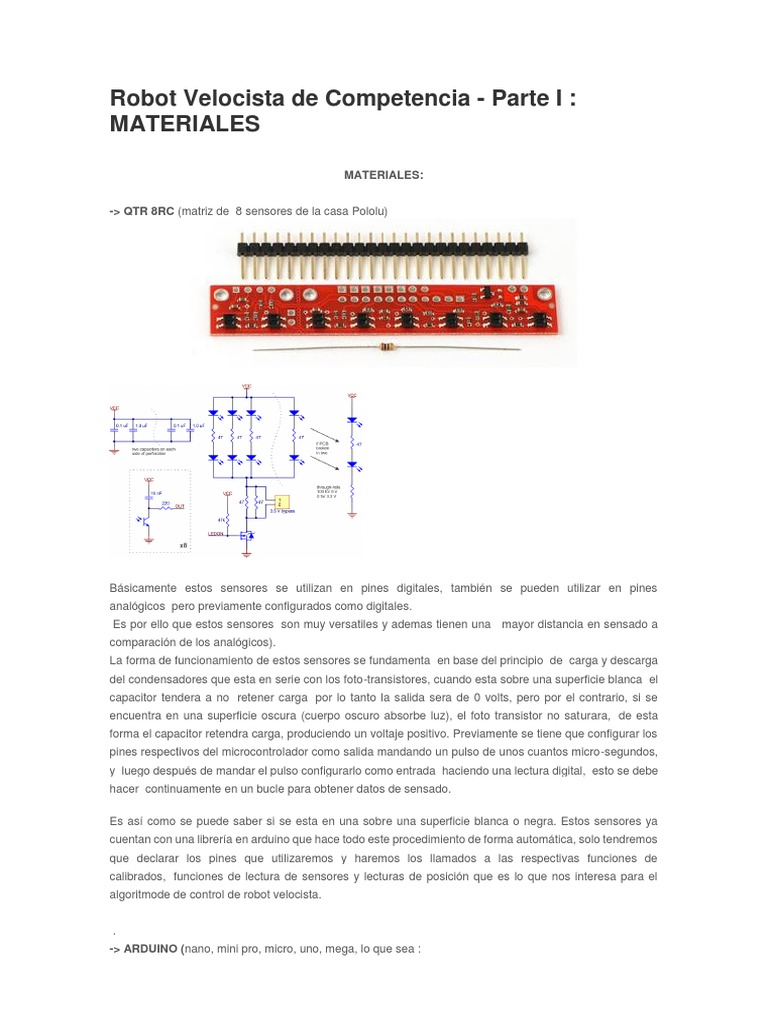 Robot Velocista | PDF | Condensador | Robot