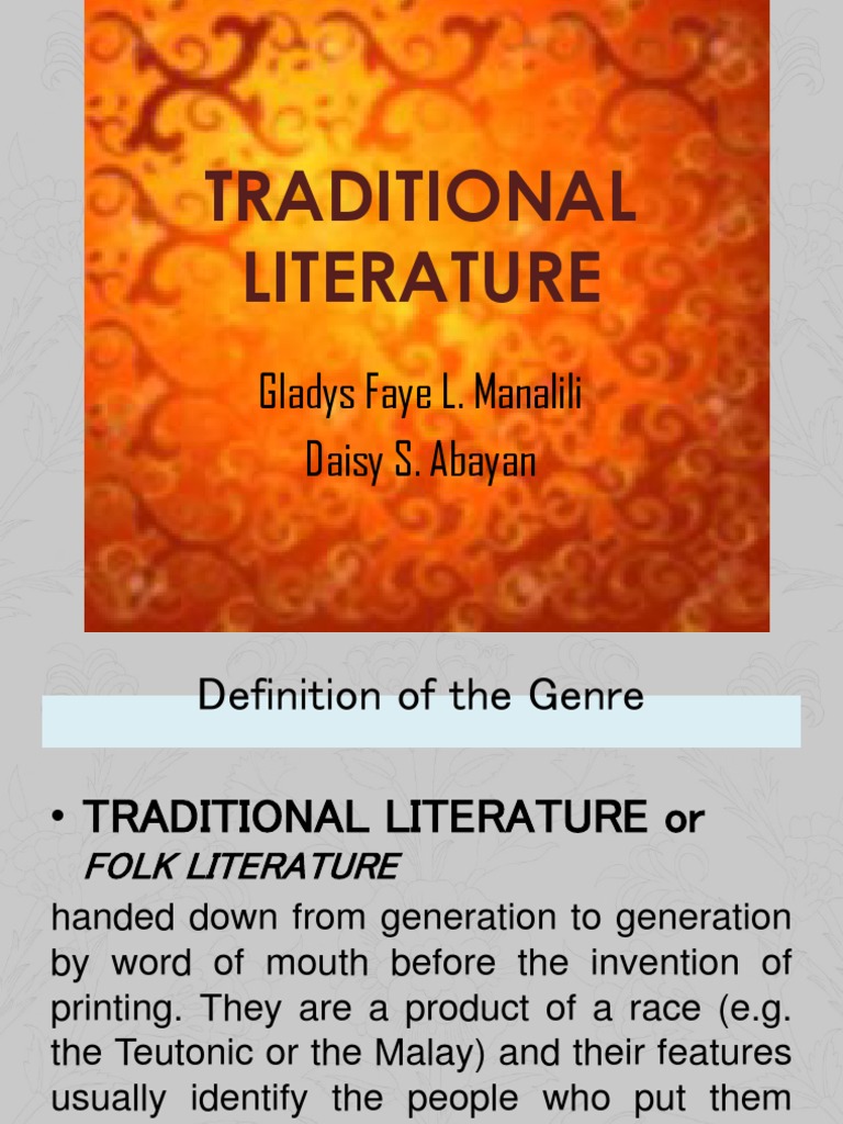 Understanding Traditional Literature | PDF | Classics | General Fiction