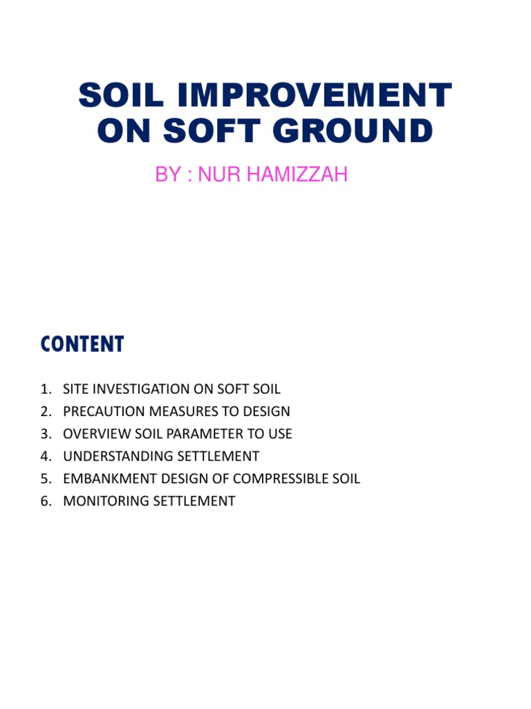 Soil Improvement On Soft Ground | PDF | Geotechnical Engineering ...