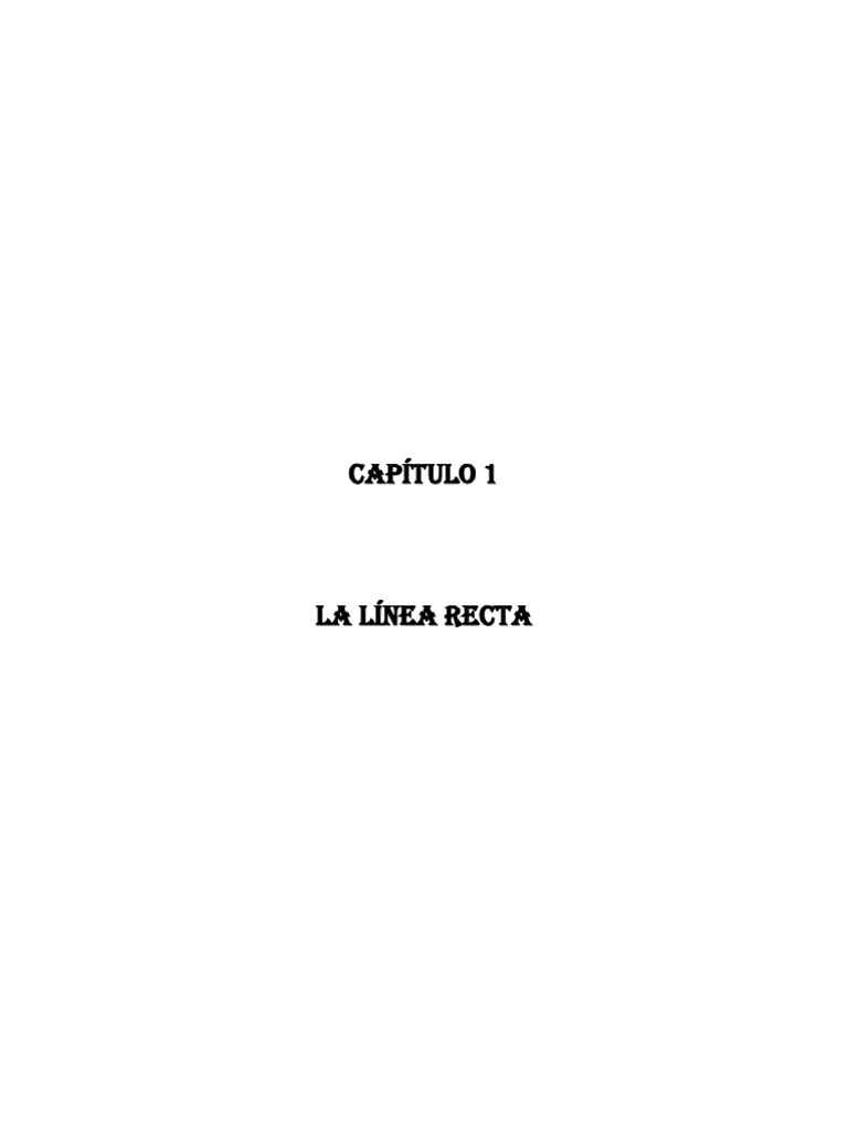 Geometría Analítica: La Línea Recta | PDF | Sistema de coordenadas ...