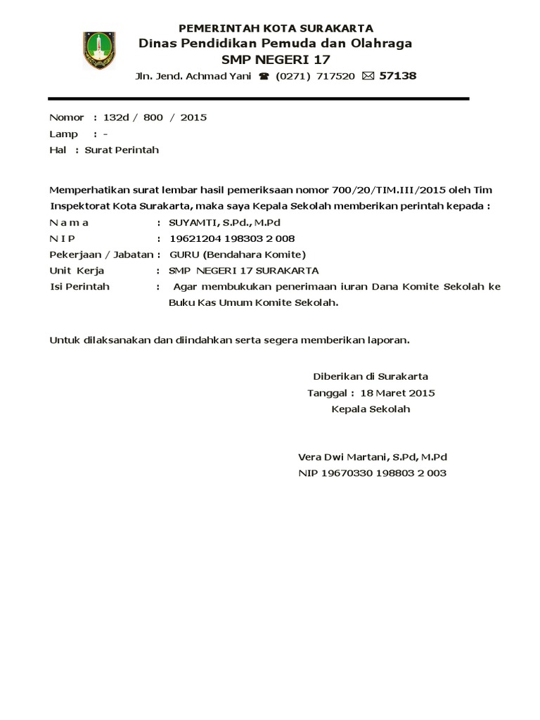 Surat Perintah | PDF