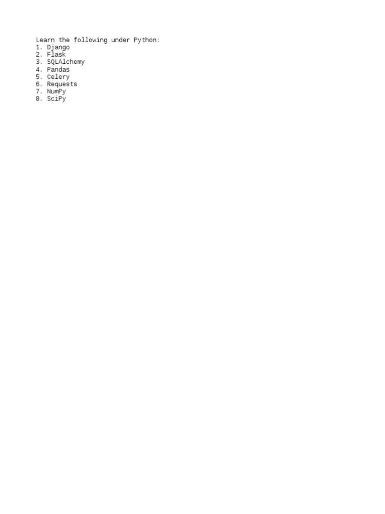 Things To Learn Code | PDF Things To Learn Code | PDF
