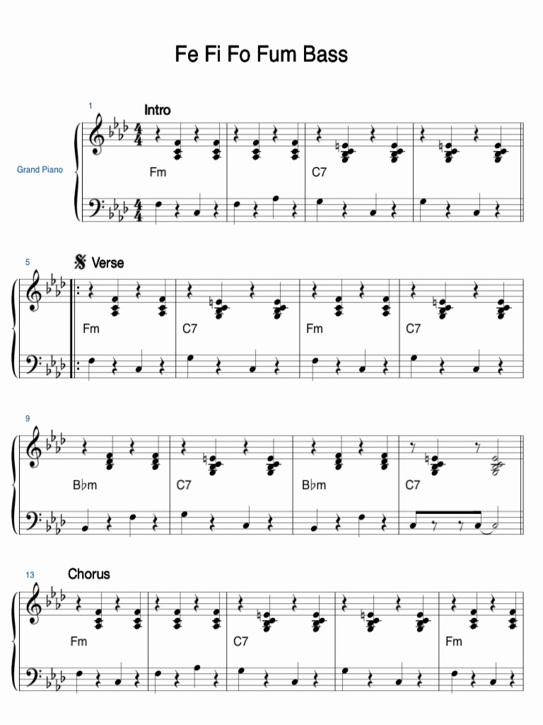 "Fe Fi Fo Fum Bass PDF | PDF