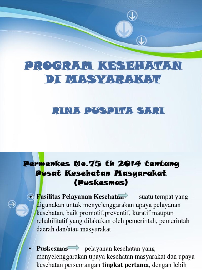 Program Kesehatan Di Puskesmas | PDF