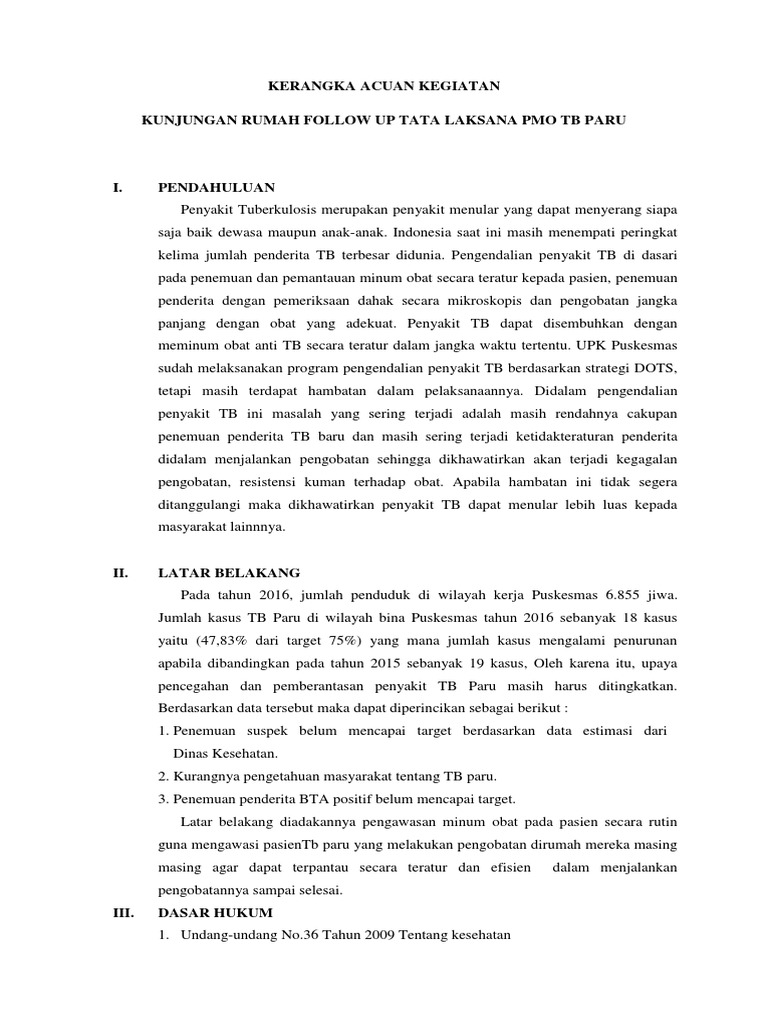 KAK PMO TB Paru | PDF