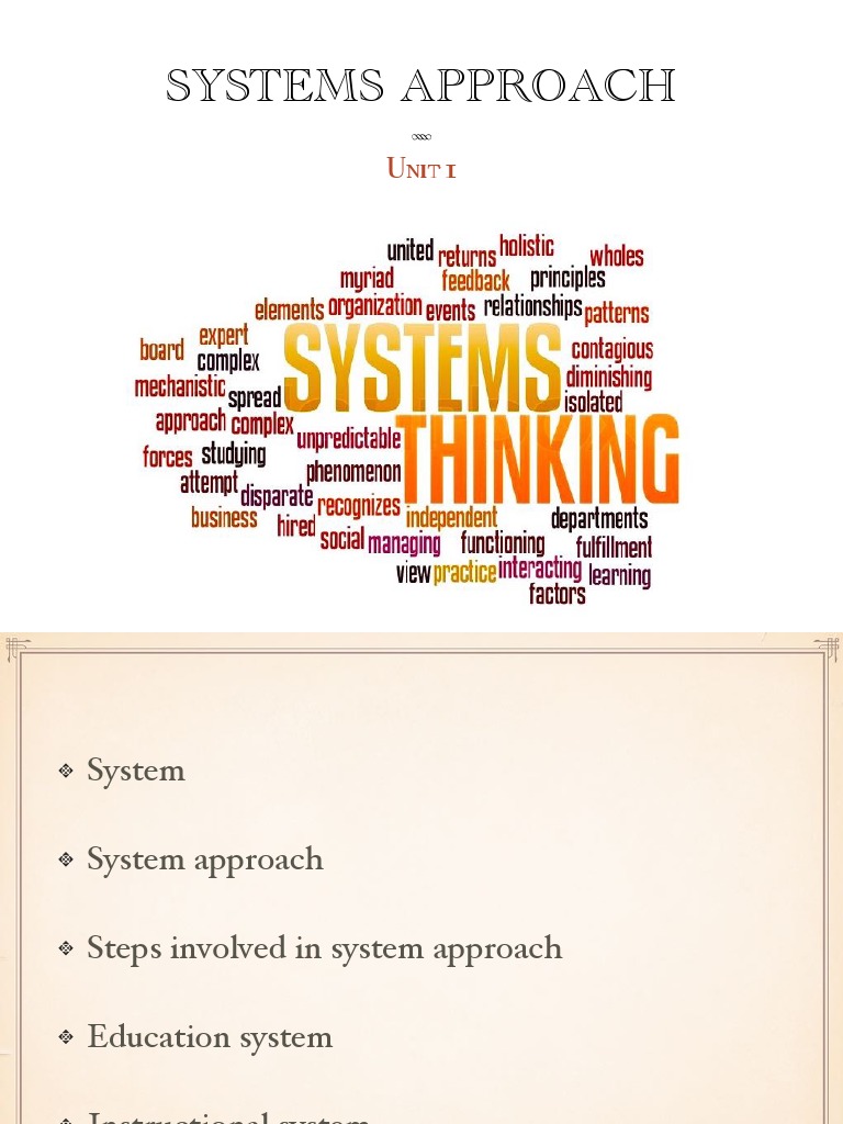 System Approach | Download Free PDF | System | Systems Theory