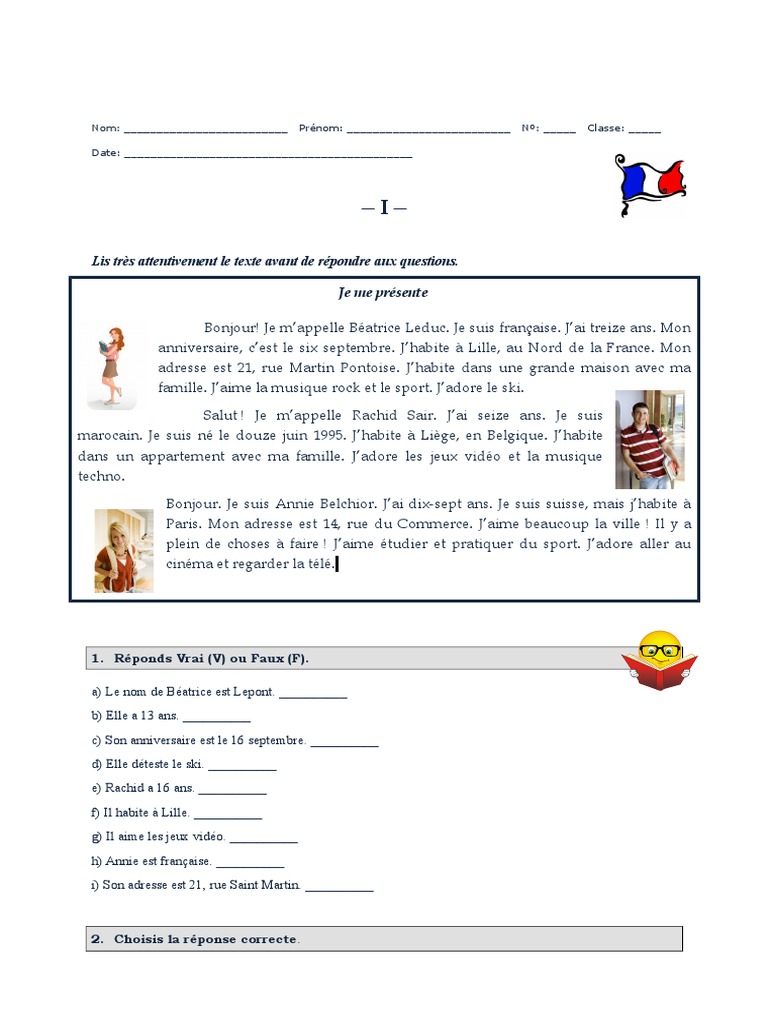 Je Me Presente | PDF | Langues | Loisirs