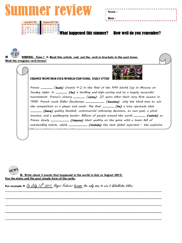 Summer Review 20182NDE WRITING Student | PDF | Eclipse | Moon