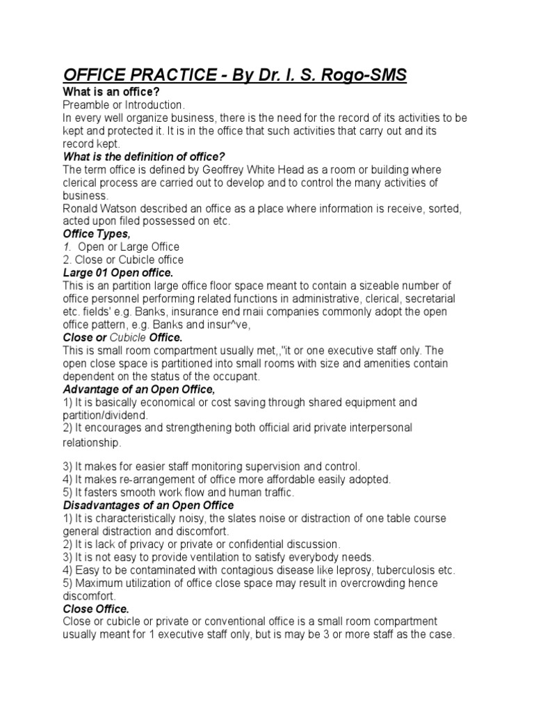 Office Practice Course | PDF | Mail | Information