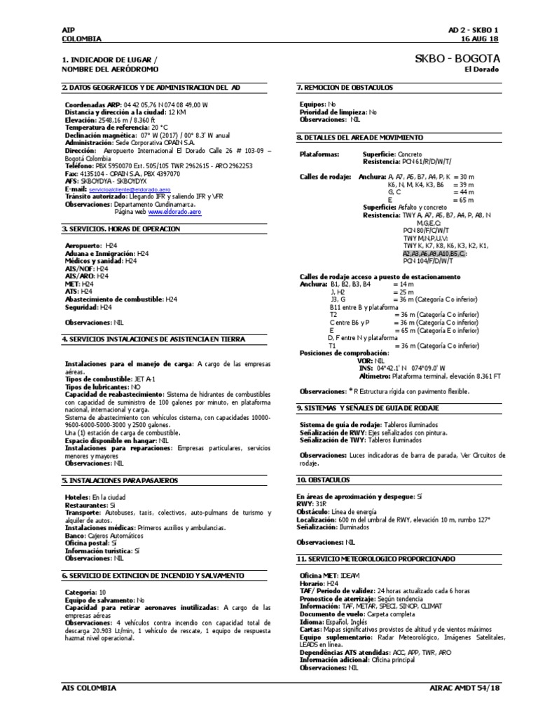 12 Skbo PDF | PDF | Control de tráfico aéreo | Aeropuerto