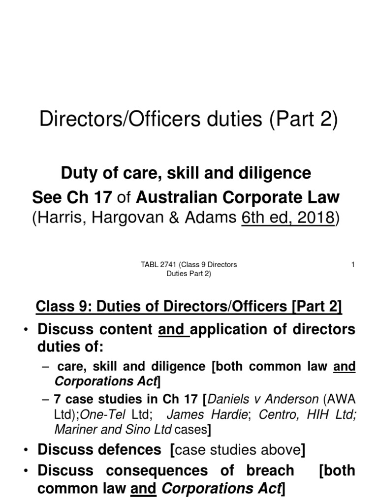 Directors Duties Part 2 | PDF | Financial Statement | Board Of Directors