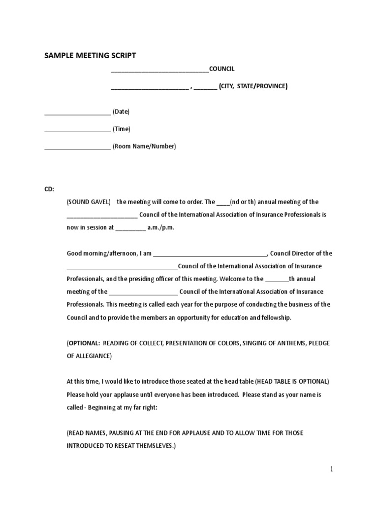 CD_SAMPLE_MEETING_SCRIPT (1).doc | Committee | Chairman