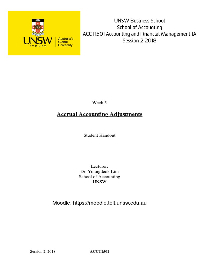 Week 5 Lecture Notes (1 Slide) | PDF | Debits And Credits | Deferral