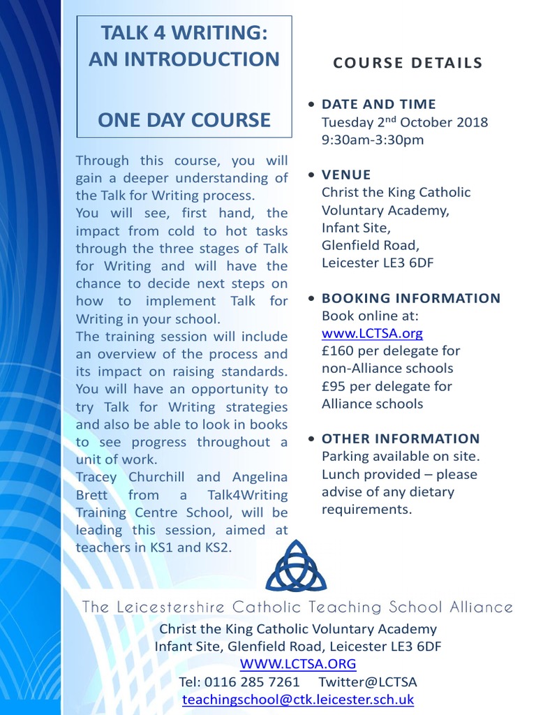 Talk 4 Writing: An Introduction One Day Course | PDF