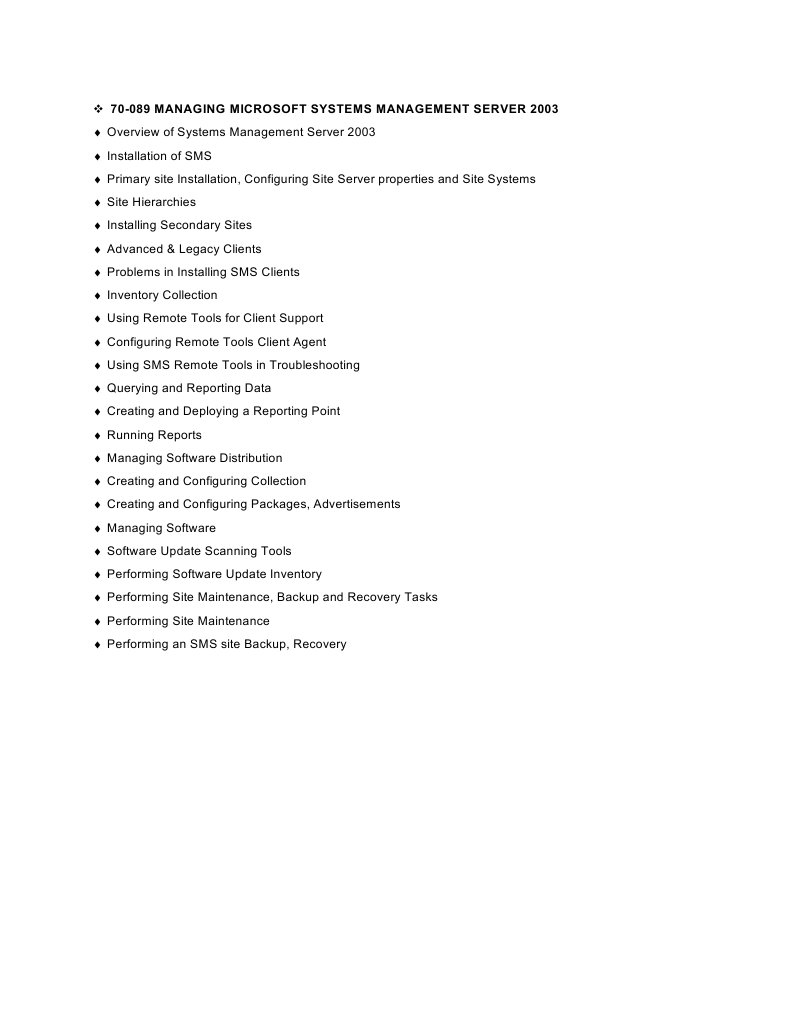 Managing Microsoft SMS 2003 Guide | PDF