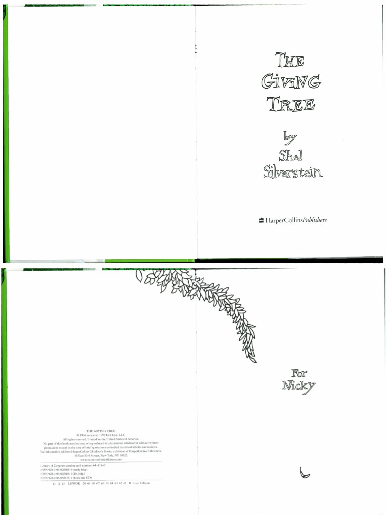 The Giving Tree | PDF | Trees | Leisure