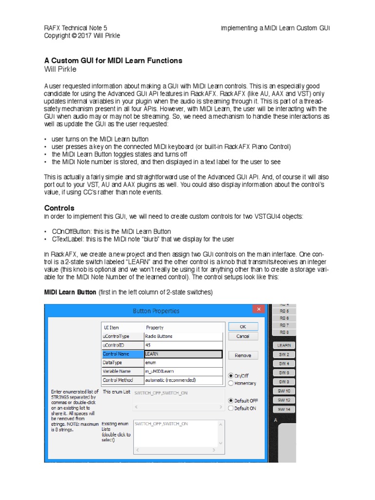 Midi Learn Example | PDF | Graphical User Interfaces | Application ...