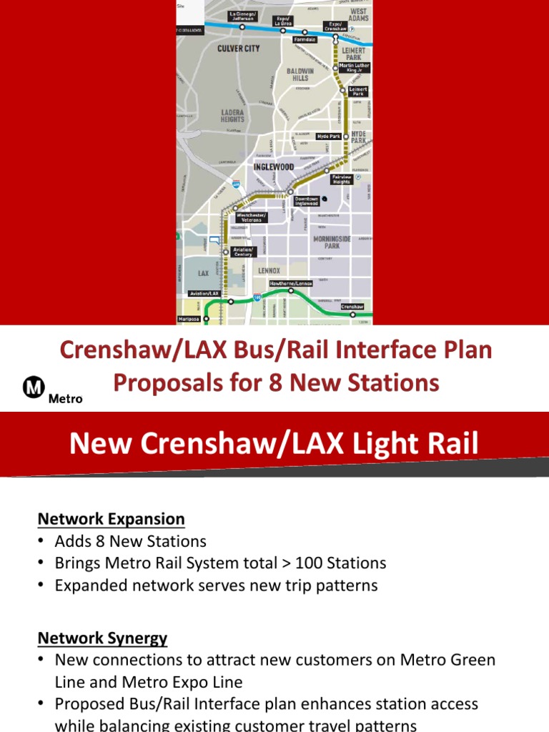 Crenshaw/LAX Line Bus Changes | PDF | Los Angeles International Airport ...
