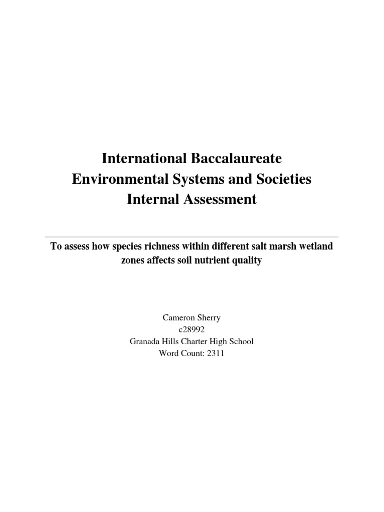 IB ESS IA docx
