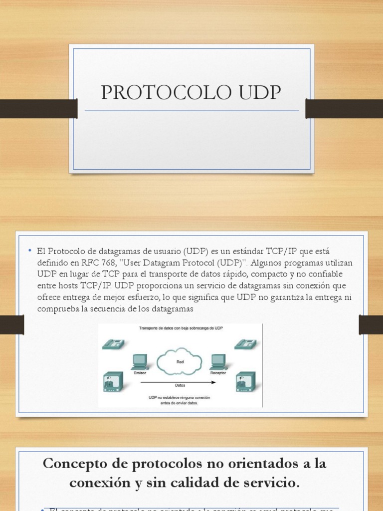 Protocolo Udp | PDF | Estándares de internet | Arquitectura de Computadores