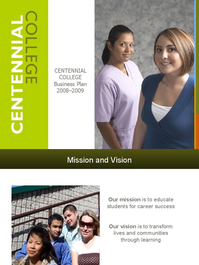 Centennial College Business Plan 2008-2009 | PDF | Inclusion (Education ...