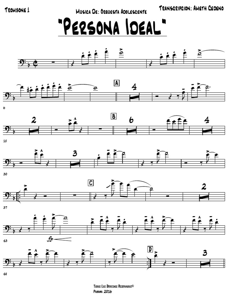 Persona Ideal - Trombone 1 | PDF