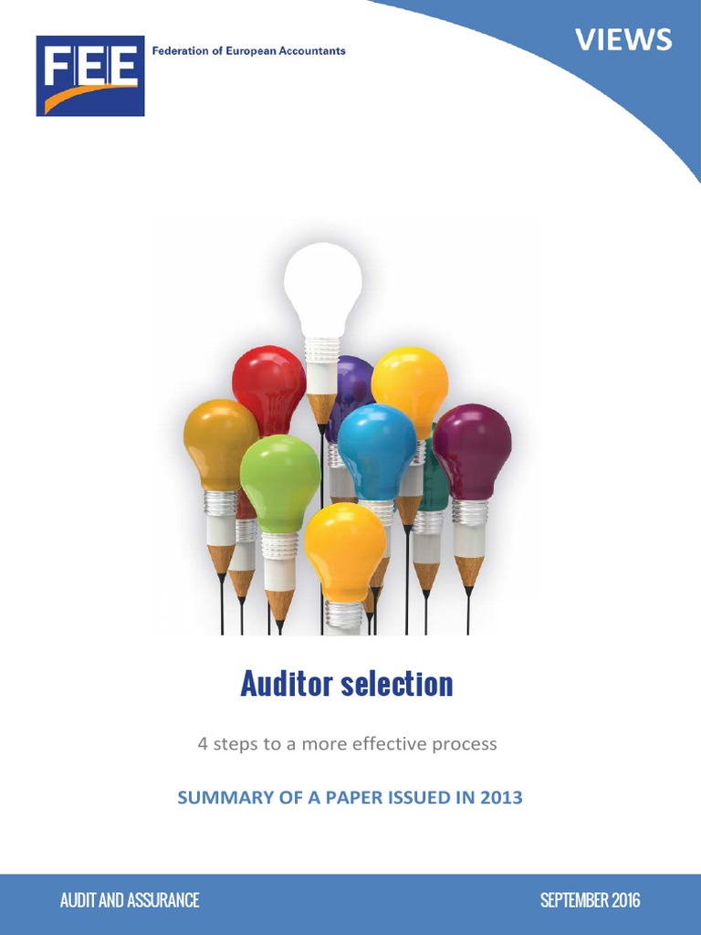 Auditor Selection: Summary of A Paper Issued in 2013 | PDF | Audit ...