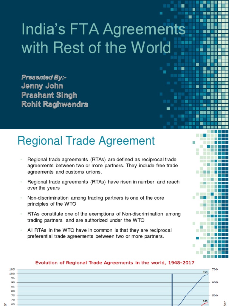 FTA India Final | PDF | Trade Agreements | World Trade Organization