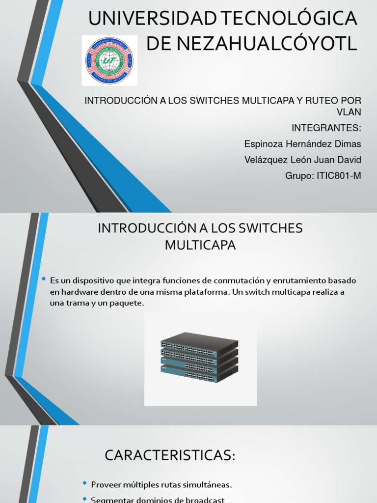 Introducción A Los Switches Multicapa y Ruteo Por Vlan | PDF ...
