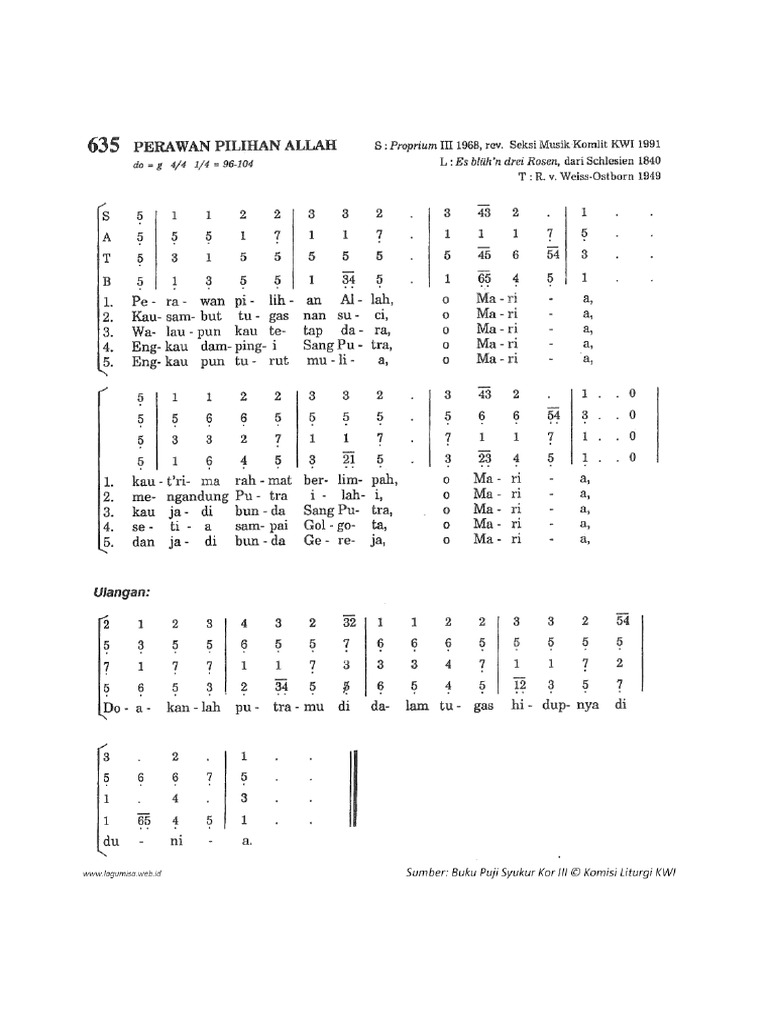 Teks Lagu Maria | PDF