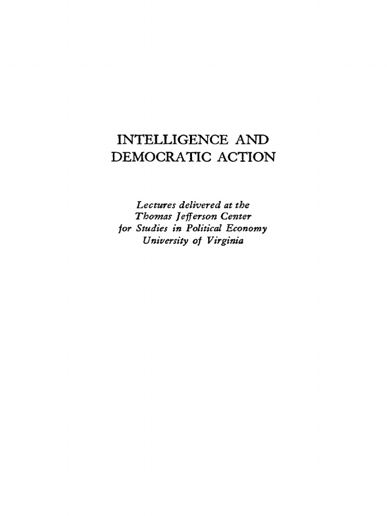 Frank H. Knight-Intelligence and Democratic Action-Harvard University ...