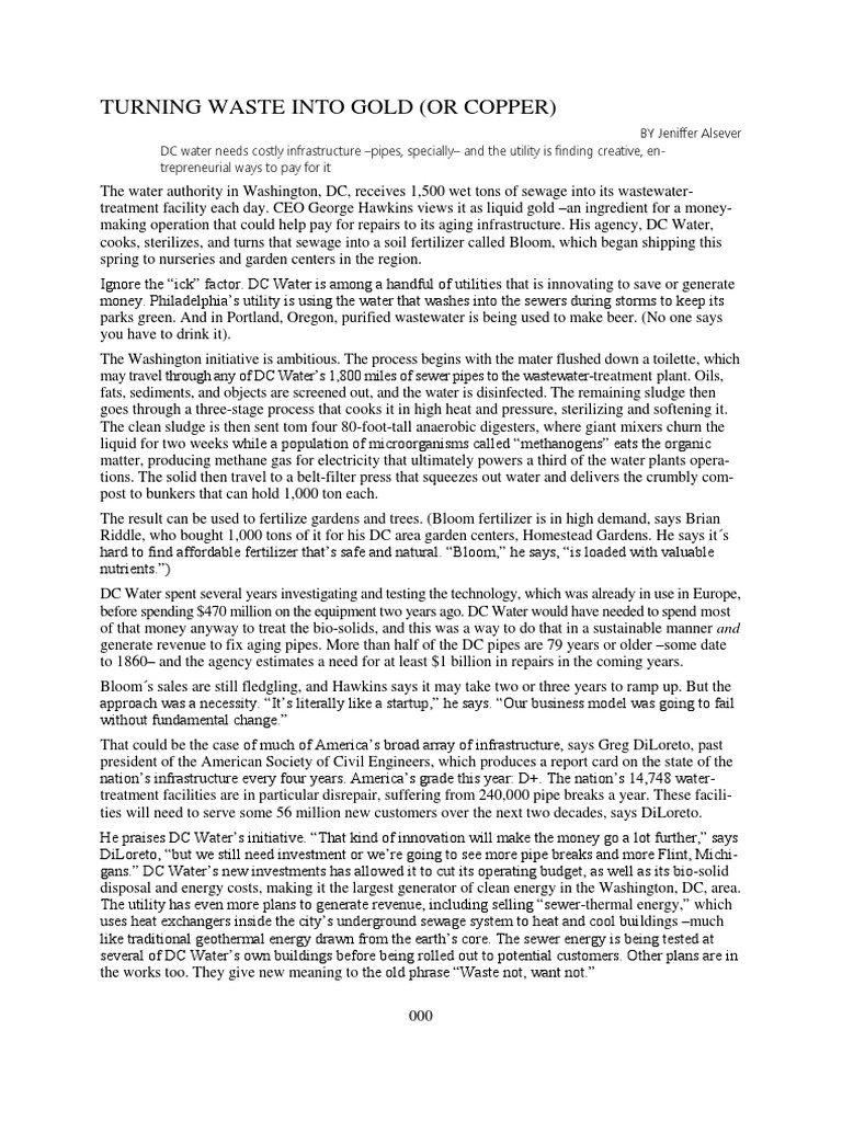 25 Turning Waste Into Gold | Download Free PDF | Sewage Treatment ...