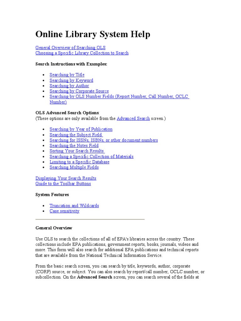A Comprehensive Guide to Searching the Online Library System: Tips and ...