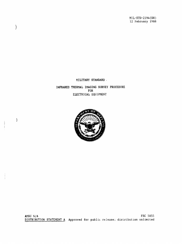 MIL STD 2194 Infrared | PDF | Relay | Fuse (Electrical)