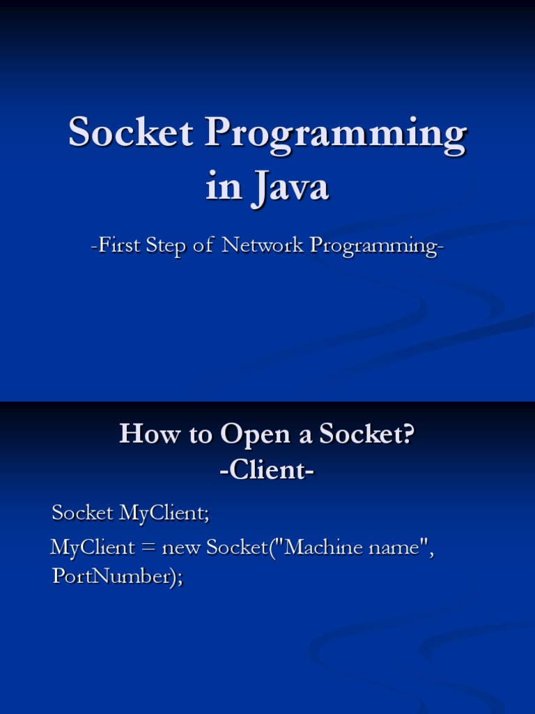 Socket Programming In Java Pdf Port Computer Networking Network 8870