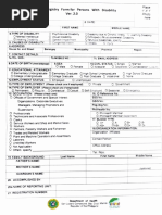 PWD Registration Form for Manila | PDF | Disability