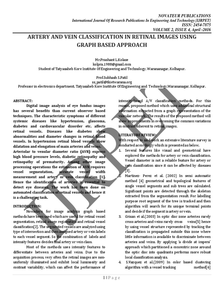 Retinal Images | PDF | Image Segmentation | Vertex (Graph Theory)