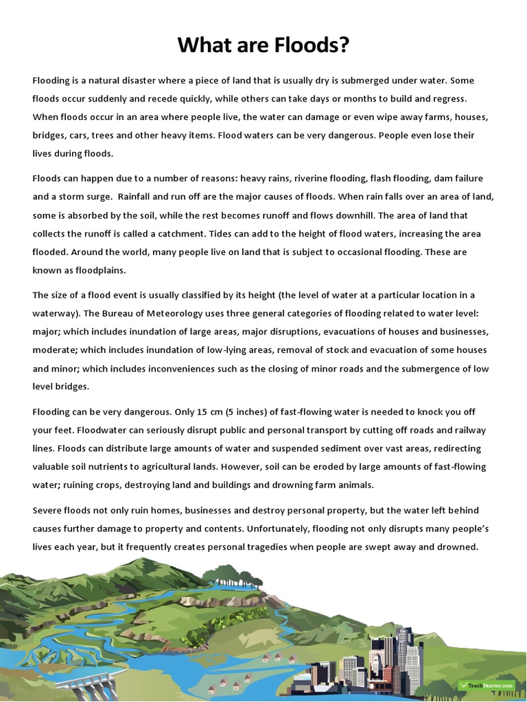 Flood Comprehension | PDF | Flood | Tropics