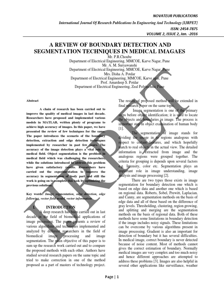 Boundary Detection | PDF | Image Segmentation | Cluster Analysis